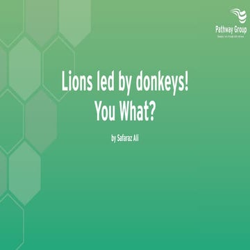 Lions led by Donkeys | PDF