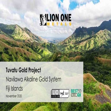 Lion One Metals Presentation Oct 2018 | PDF