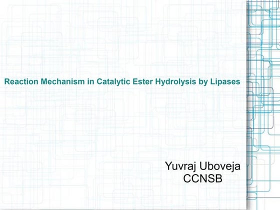 acid base catalysed Ester hydrolysis | PPTX | Chemistry | Science