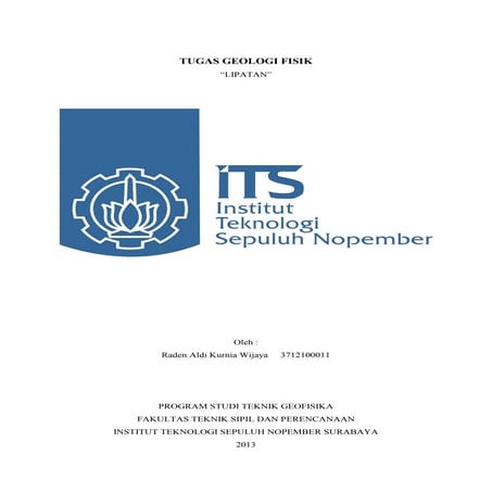 Geografi - Jenis jenis lipatan (SMA Kelas X) | PPTX