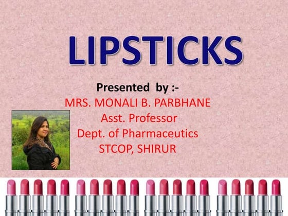 Lipsticks | PPTX | Candle and Soap Making | Arts and Crafts