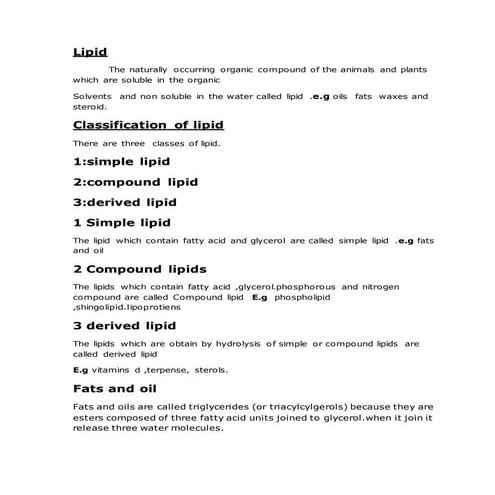 Lipid presentation | PDF