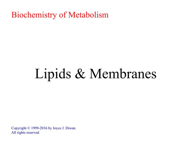 membrane lipids & its types | PPTX