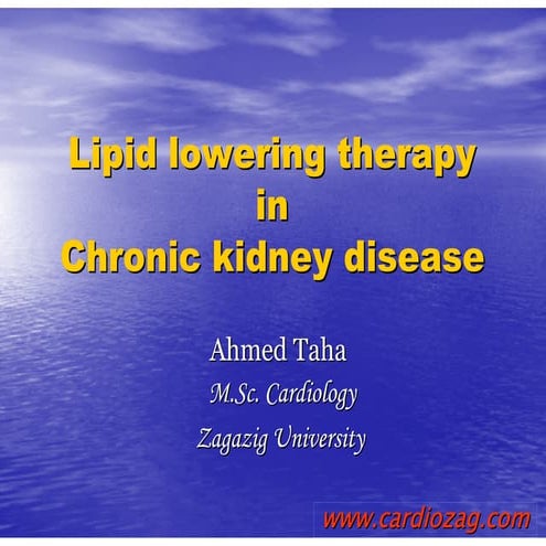 Lipid lowering therapy in CKD | PDF