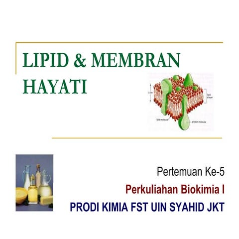 Lipid pada membran sel | PPTX