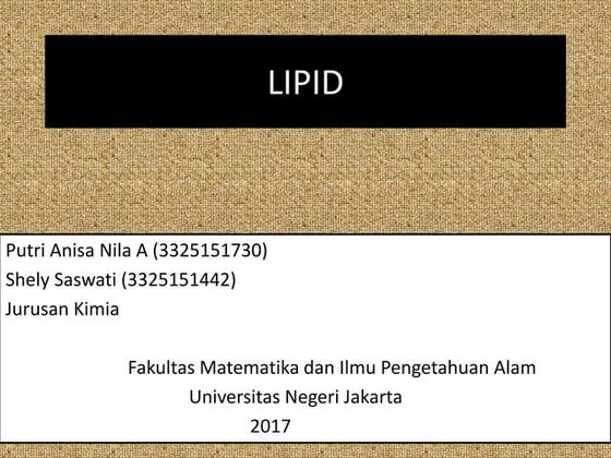 Lipid | PPT