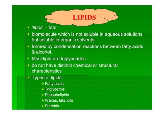 Classification of lipids according to chemical structure | PPTX | Chemistry | Science