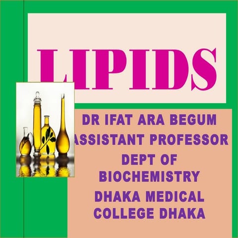 Chemistry of Lipids | PPT