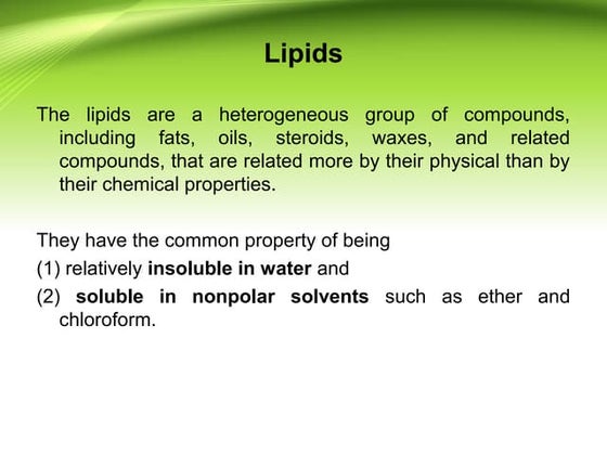Lipids: Structure and Functions | PPT