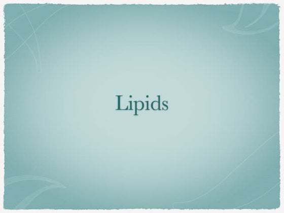 Phospholipids | PPTX