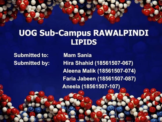 Lipids: Structure and Functions | PPTX | Chemistry | Science