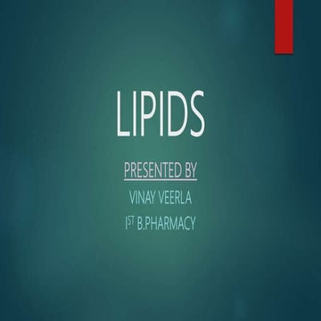LIPIDS - Introduction, Classification, Types, Industrial use ...