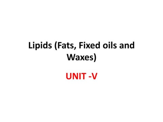 Fats and oils | PPTX | Chemistry | Science