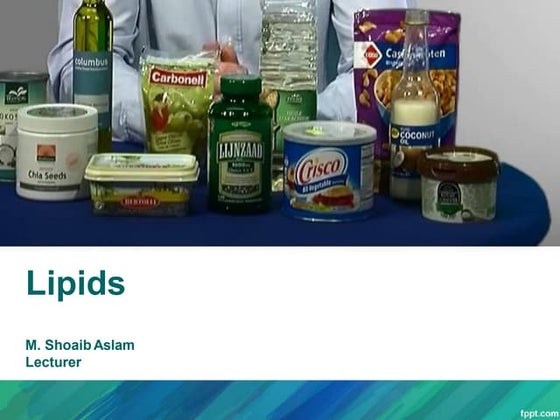 Fats Unit 3rd of nutrition | PPTX