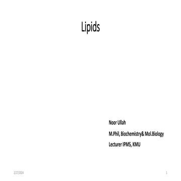 Lipids.pptx . Lipids and function of lipids and structure and types | PPTX