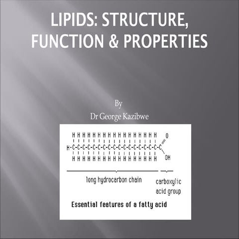 LIPIDS sources and their functional structure.ppt | Chemistry | Science