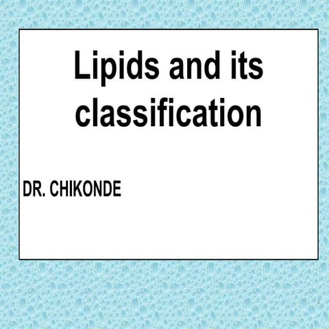 Lipids: Structure and Functions | PPTX