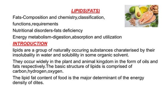 Fats - Structure and Composition | PPTX | Chemistry | Science