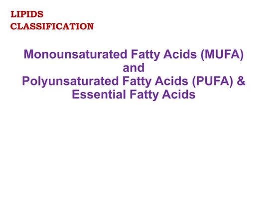 Essential fatty acids (omega-6 fatty acid synthesis) | PPT