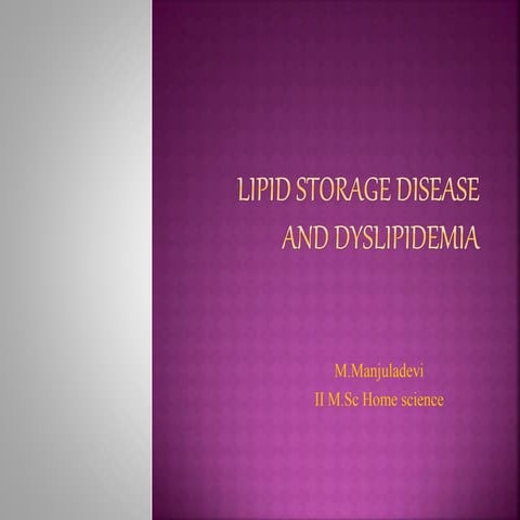Lysosomal storage disorders | PPTX