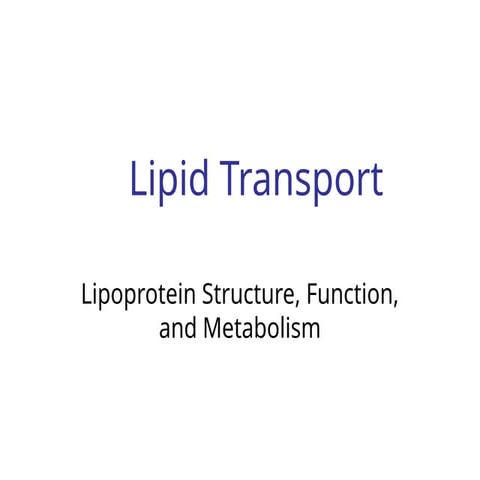 Lipid transport (Lecture 3). Nice pr.ppt