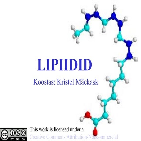 Lipiidi ehk rasvad | PPT