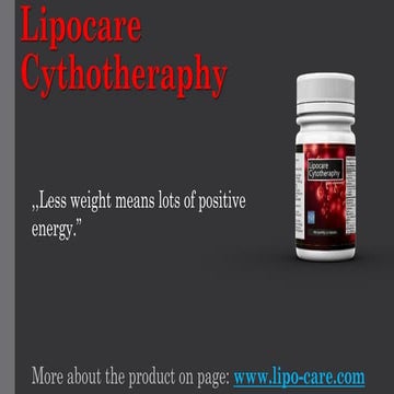 Lipocare cytotheraphy – Skuteczne odchudzanie | PDF