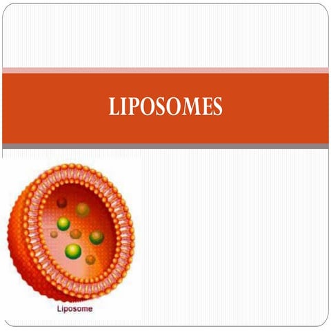 Liposomes detail topic explanation notes | PDF