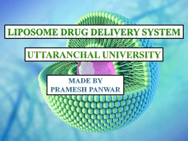 Liposomal gene delivery system | PPTX