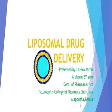 Liposomal Drug Delivery | PPTX