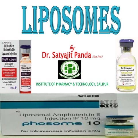 LIPOSOMES PPT.pdf- by Dr S Panda Prep & Characterization | PPT