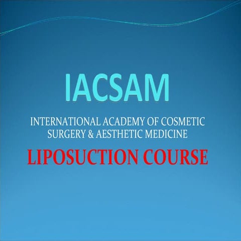 Liposuction Course | PPT