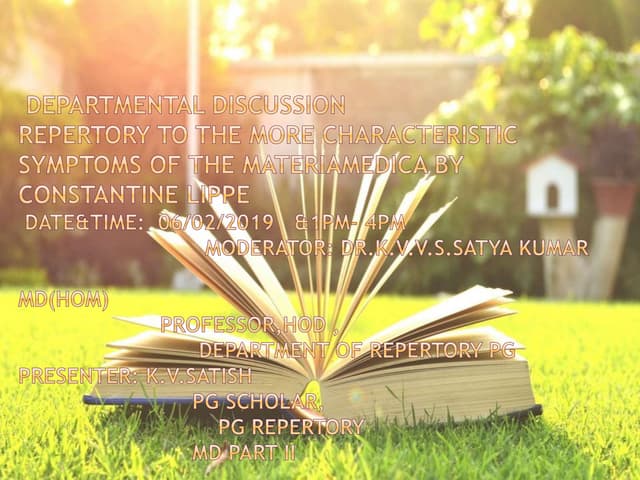 Boenninghausen’s therapeutic pocket book[btpb] | PPTX