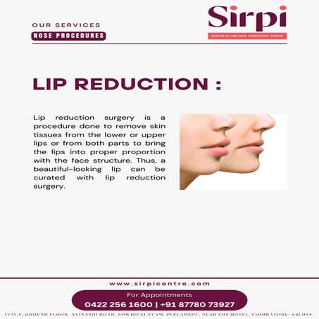 LIP REDUCTION | PDF