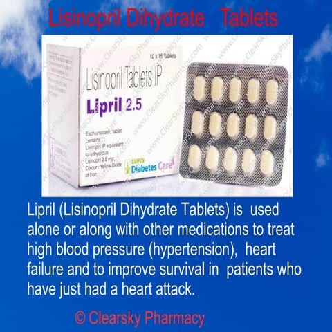 Lipril (Lisinopril Dihydrate Tablets) | ODP
