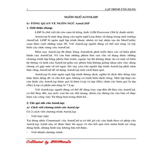 Gioi Thieu Ve Autolisp | PDF