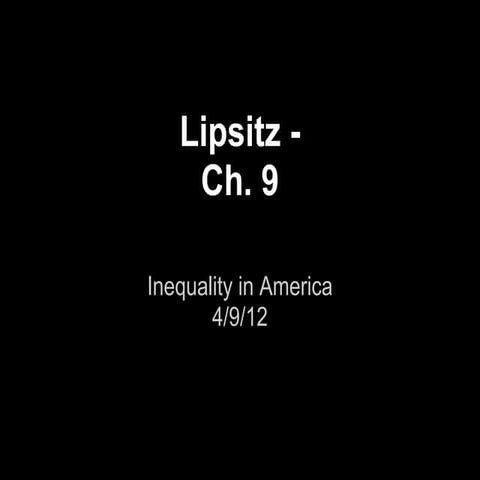 Lipsitz ch.9 | PDF