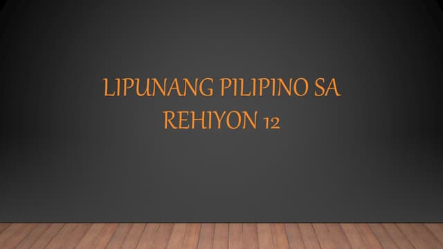 Region 11 (DAVAO REGION) | PPTX