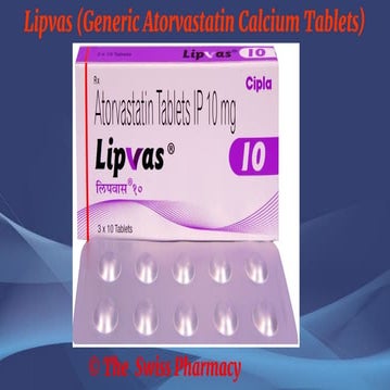 Lipvas (Generic Atorvastatin Calcium Tablets) | PDF