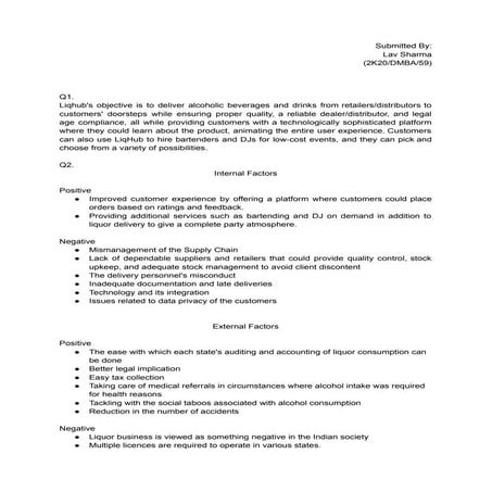 Liqhub assignment(2 k20 dmba_59) | PDF