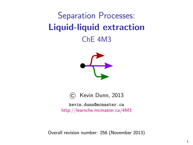 Liquid liquid extraction 1 | PPTX