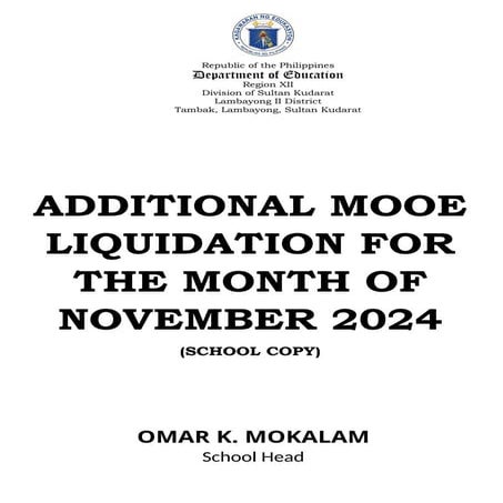 LIQUIDATION-COVER alamada sabawa elementary school | PDF