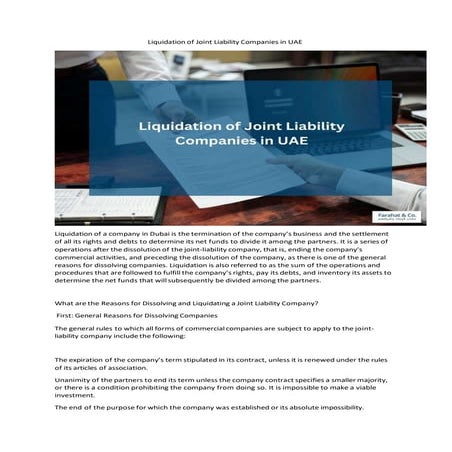 Liquidation of Joint Liability Companies in UAE.pptx