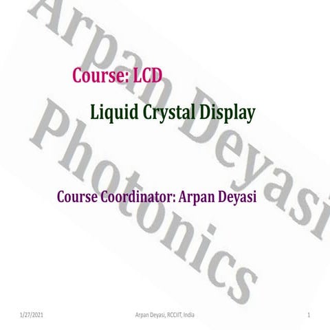 Liquid crystal display | PDF