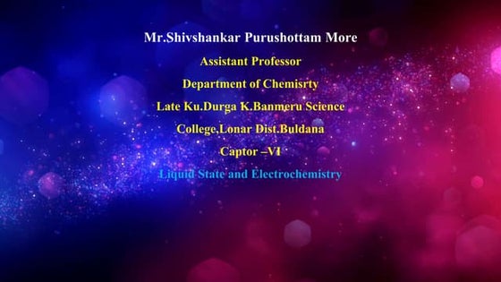 To determine the surface tension of given liquid using Stalagmometer ...