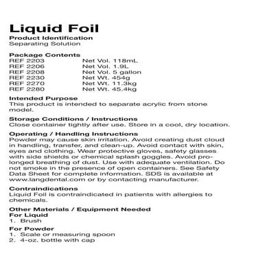 Liquid foil Instructions | PDF