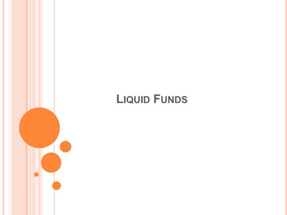 Classification of debt mutual funds | PPT