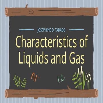 LIQUID GAS powerpoint presenation for classroom observation | PPTX