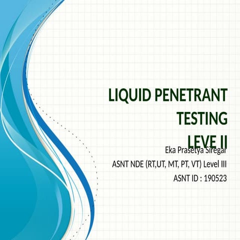 Liquid Penetrant Inspection (LPI)- NDT | PDF