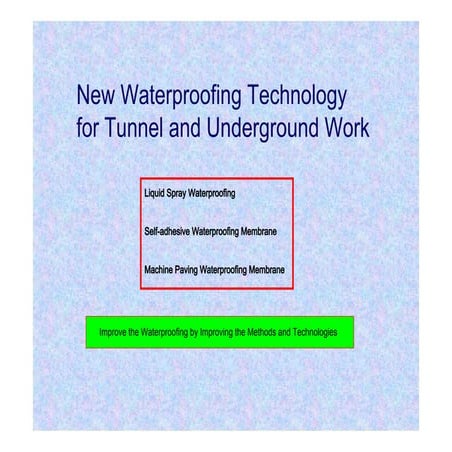 Liquid spray applied waterproofing | PDF